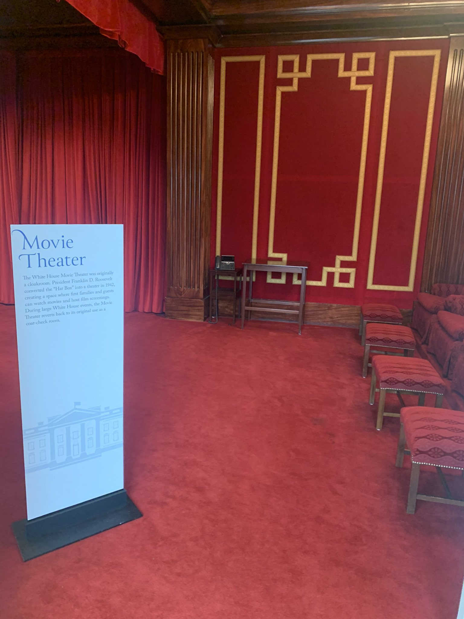 Inside The White House Movie Theater Roxy Cinema | Independent