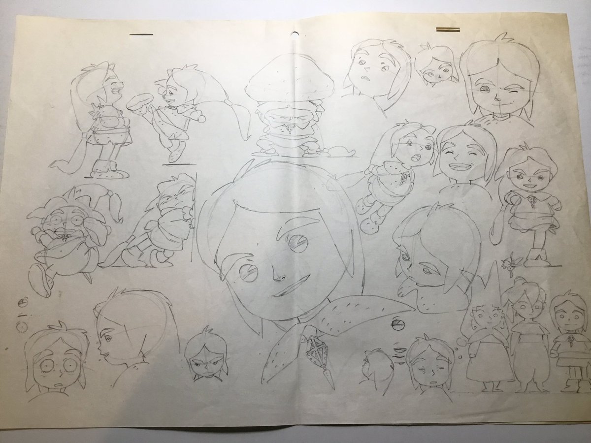 「ポポロクロイス物語パイロットフィルム絵コンテと練習絵 」大橋学公式サイト Mao Cloudの漫画