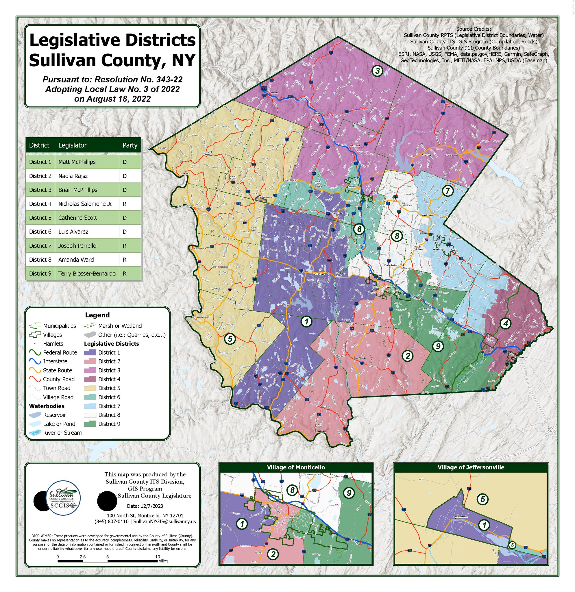Sullivan County Tax Map