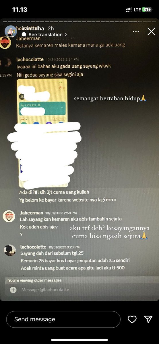 Isi chat perselingkuhan elmer dan bella part 2 pagi-pagi sarapan ini😭 A ...