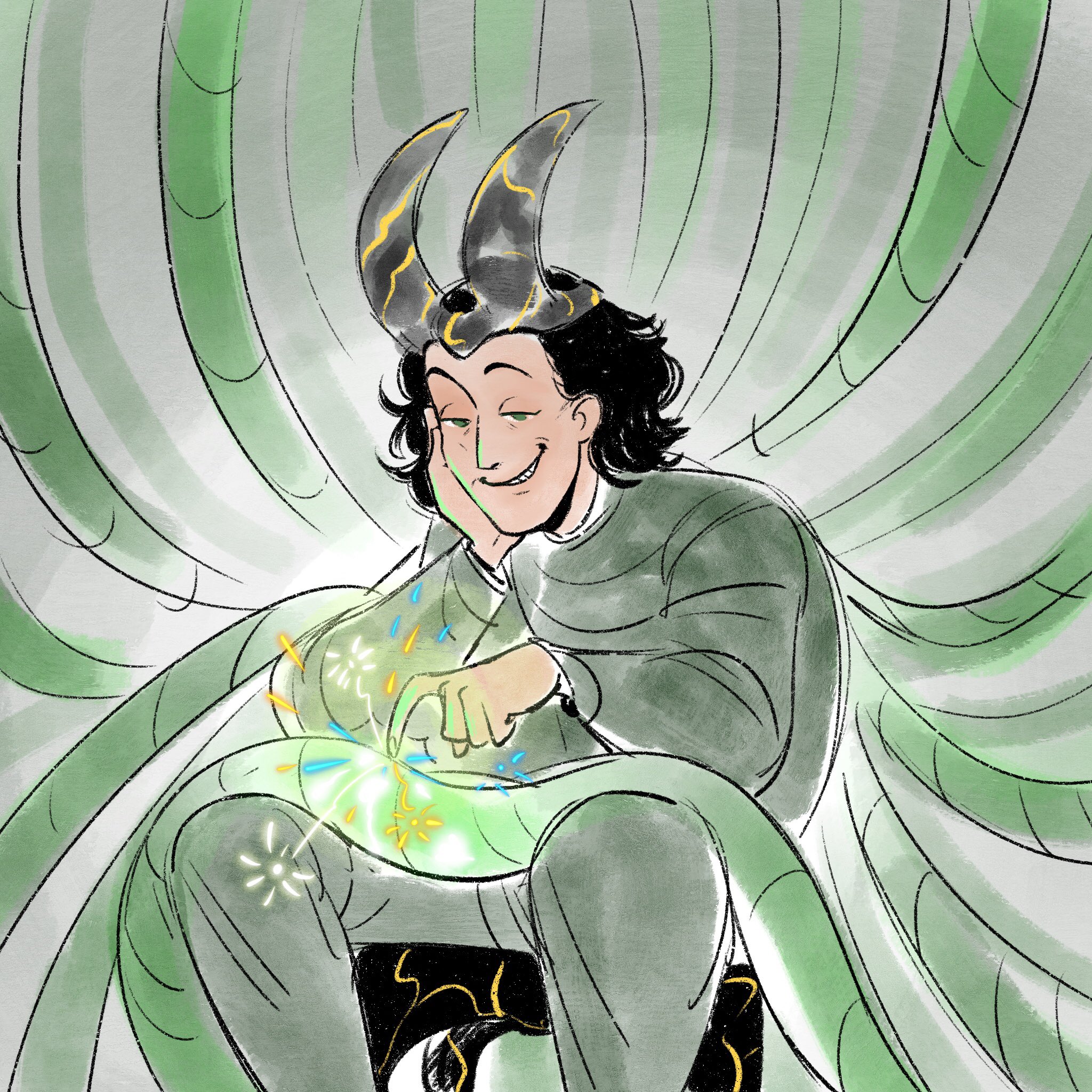 Loki Fan Art Punk Loki Digital Fan Art | Marvel Amino