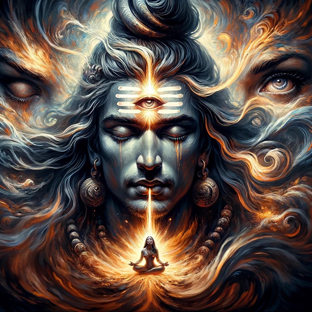 After DEATH of Lord Shiva’s first wife Sati, he lost desire to love & went into deep meditation ...