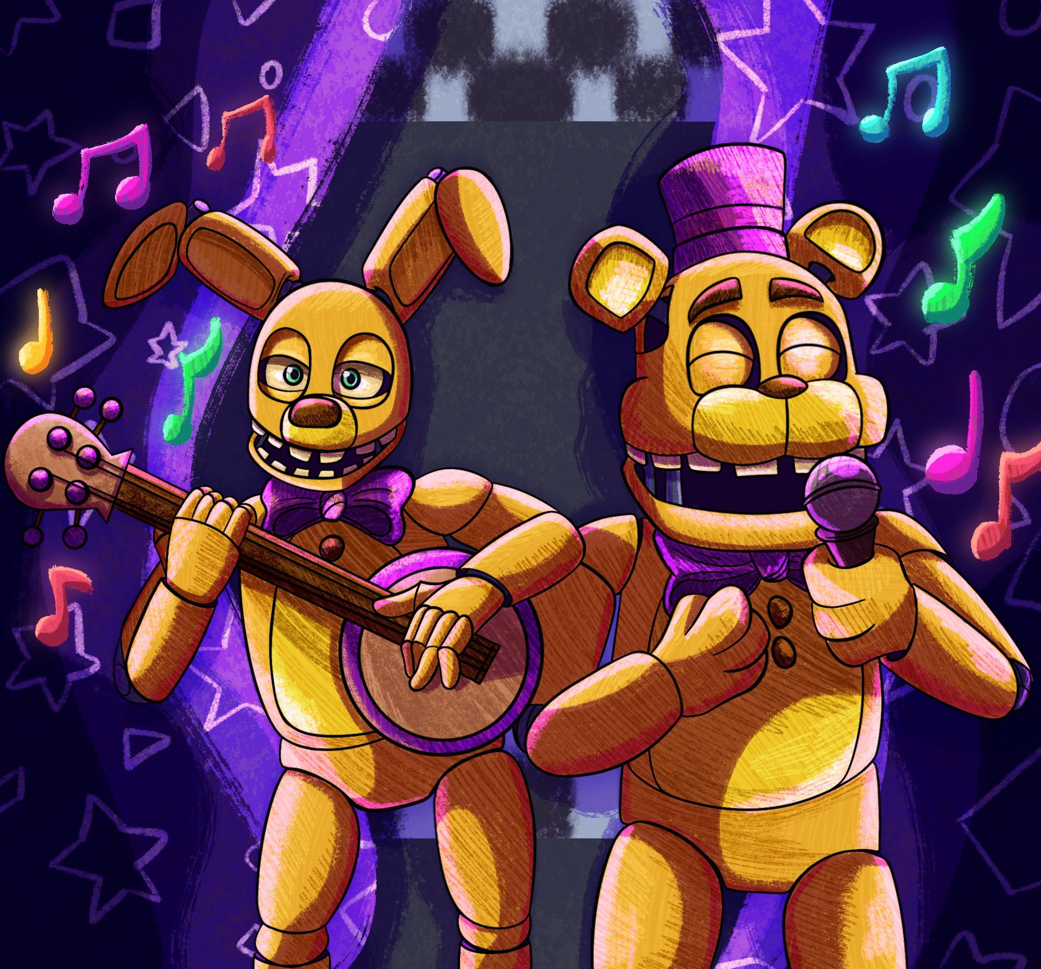 Fnaf Drawing Me And My Friend Making A Fnaf Game Here's Some Art
