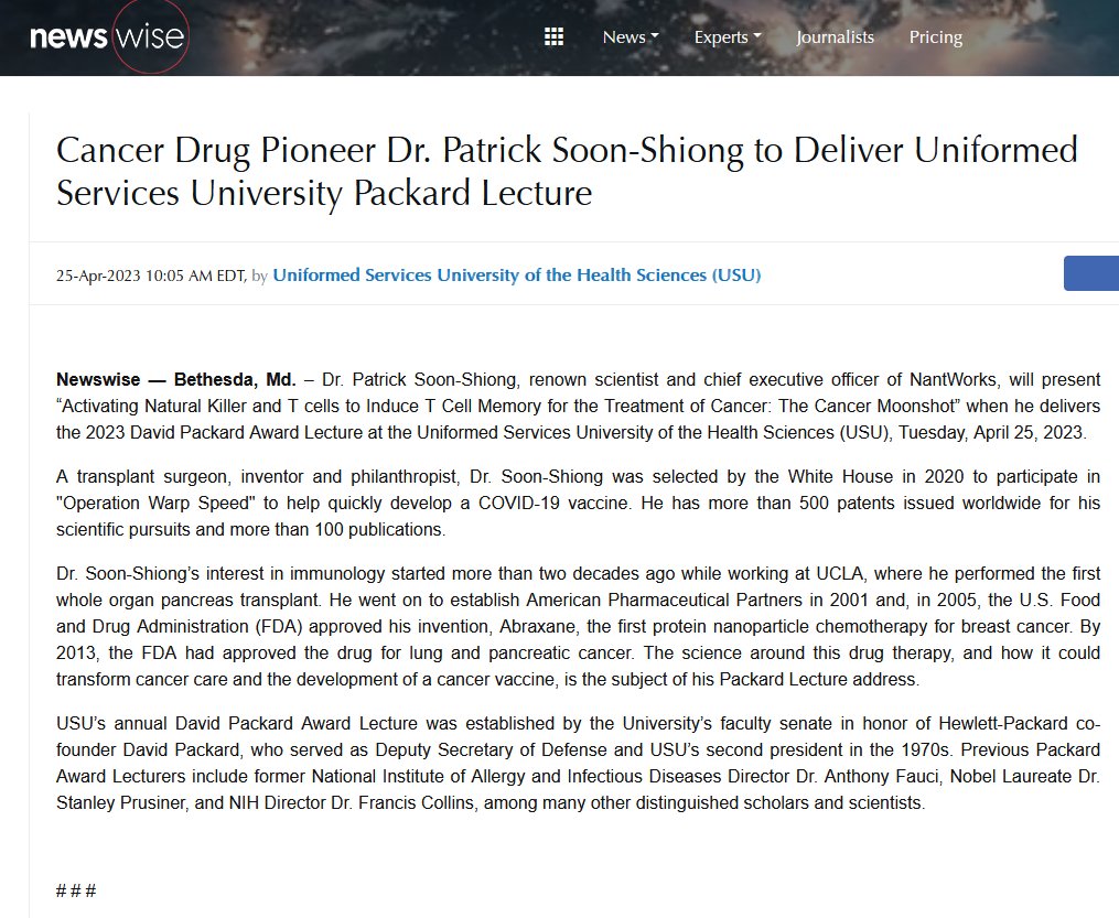 "A transplant surgeon, inventor and philanthropist, Dr. Soon-Shiong was ...
