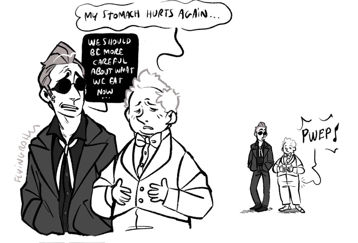 「Accidental pwep #GoodOmens」☁️FlyingRotten☁️の漫画
