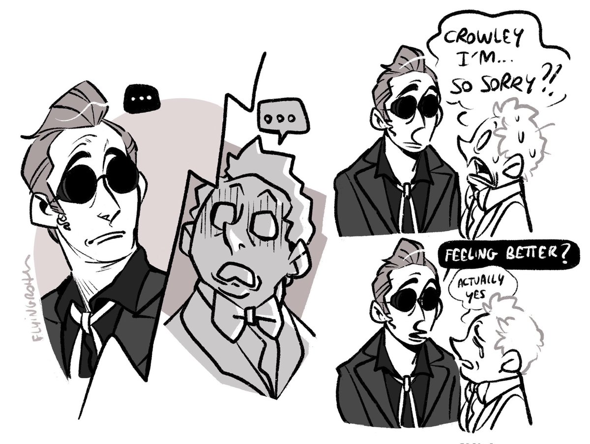 「Accidental pwep #GoodOmens」☁️FlyingRotten☁️の漫画
