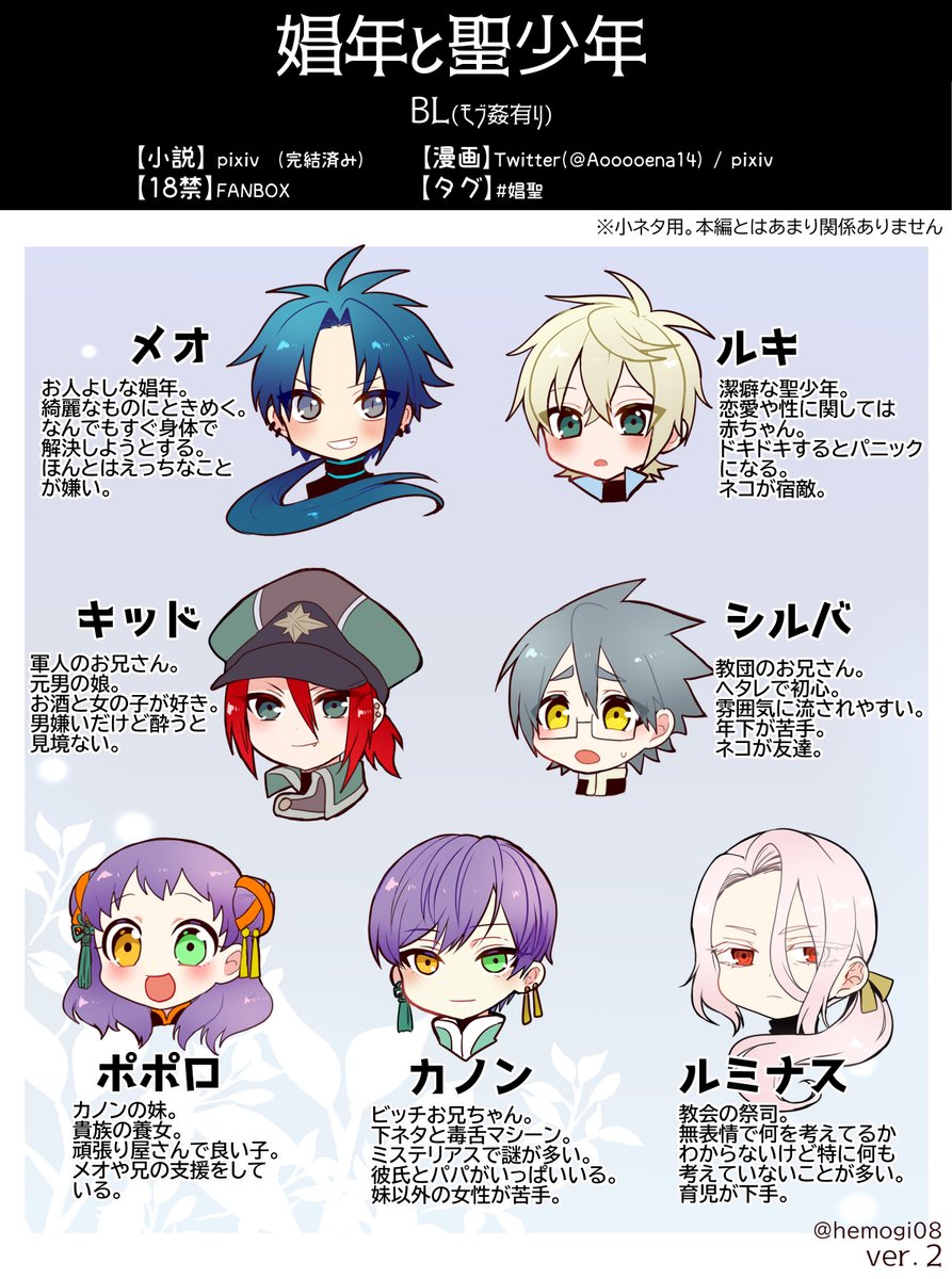 創作BL「【創作紹介①】 🦋創作ファンタジー『Butterfly』 本編漫画→【ht」アオエナの漫画