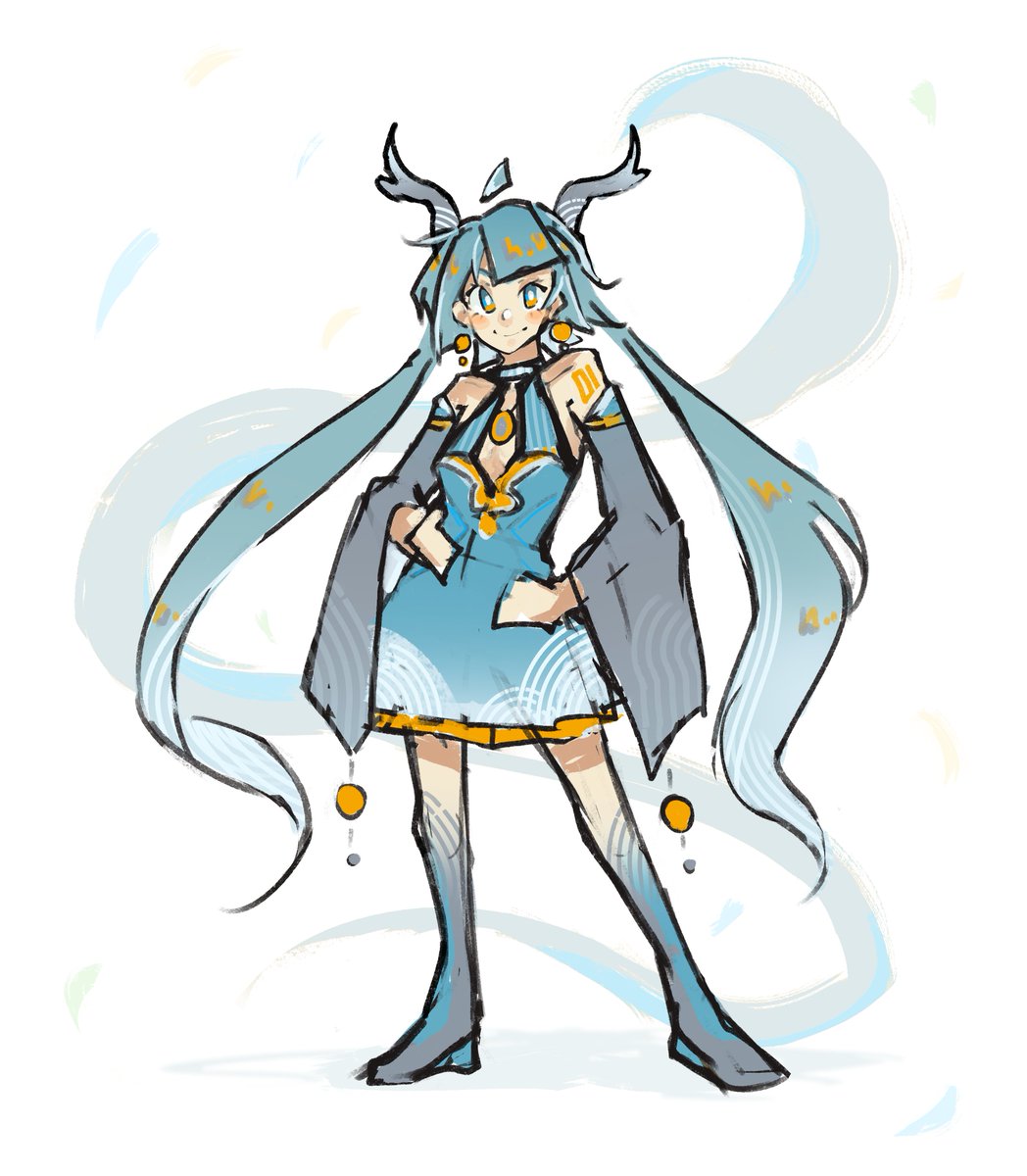 「Dragon Miku design !」|meekieのイラスト