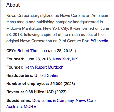 News Corporation Revenue For Fox Profit Slips And Ad Revenue Flat But