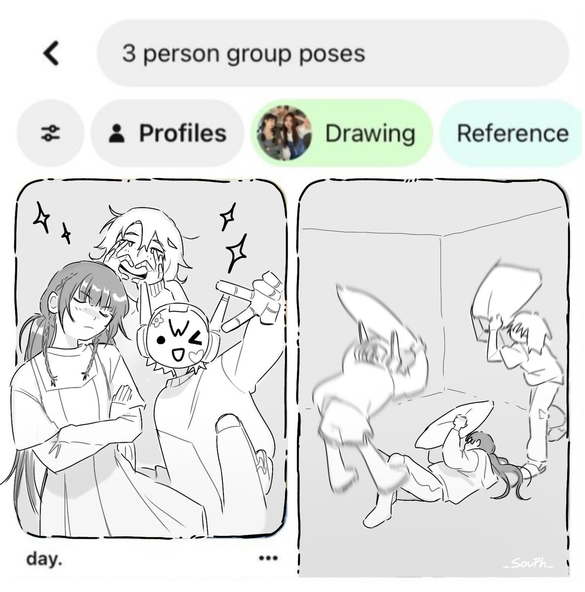 ocs] phone doodles😔」Souph 🎃🕸の漫画