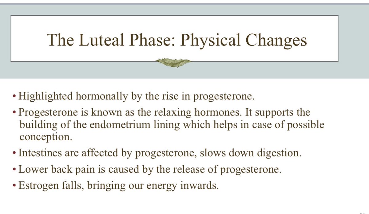 The luteal phase is the most intuitive time of the menstrual phase ...