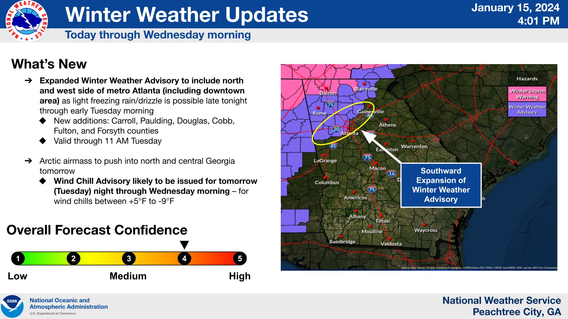 Weather Atlanta Counties Georgia Winter Storm: Icy Roads To Remain