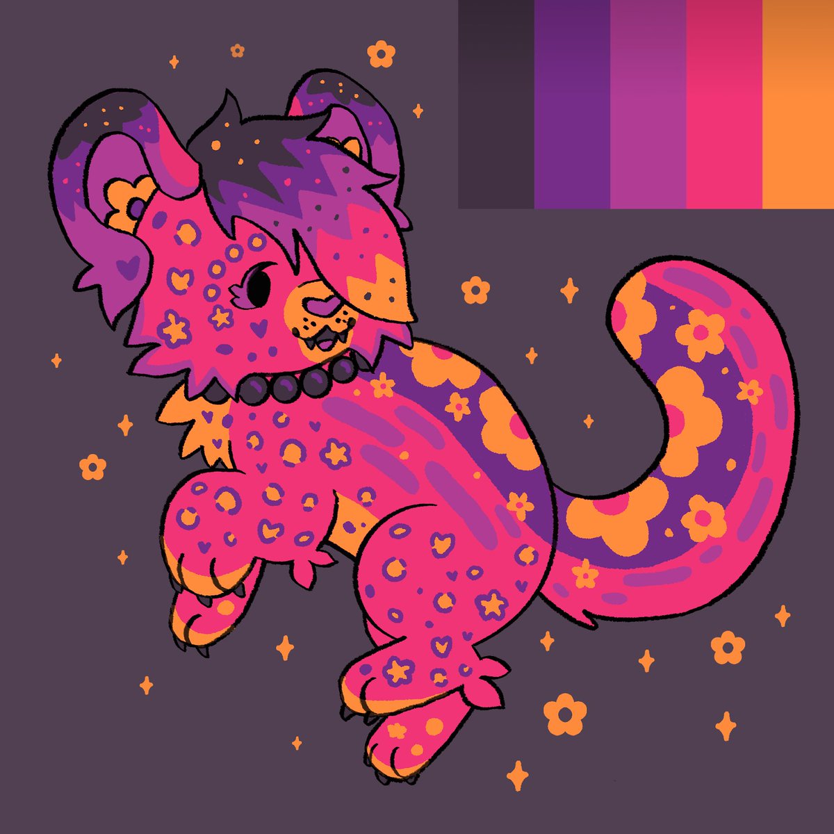 「flower power sparkle cat! :3c」|han on vacation till 4/10! のイラスト