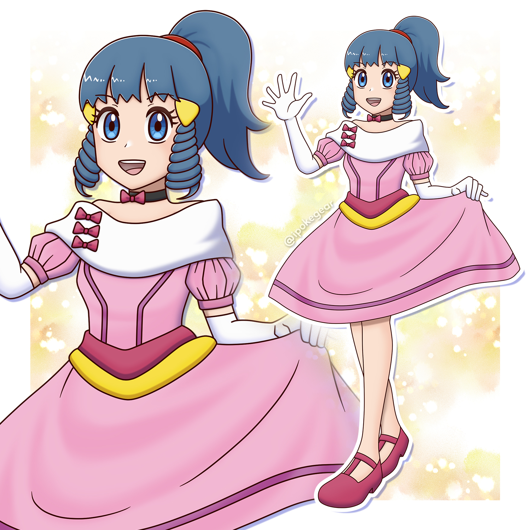 Pokemon Dawn Konkurranse Kjoler Custom Dawn Cosplay Costume (3rd) From