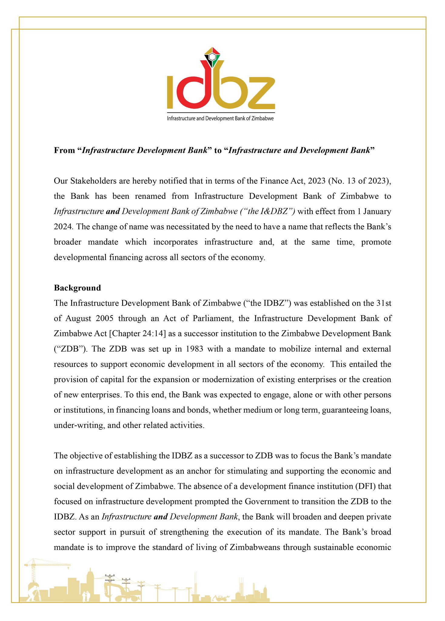 Infrastructure Development Bank Asian Infrastructure Investment Bank