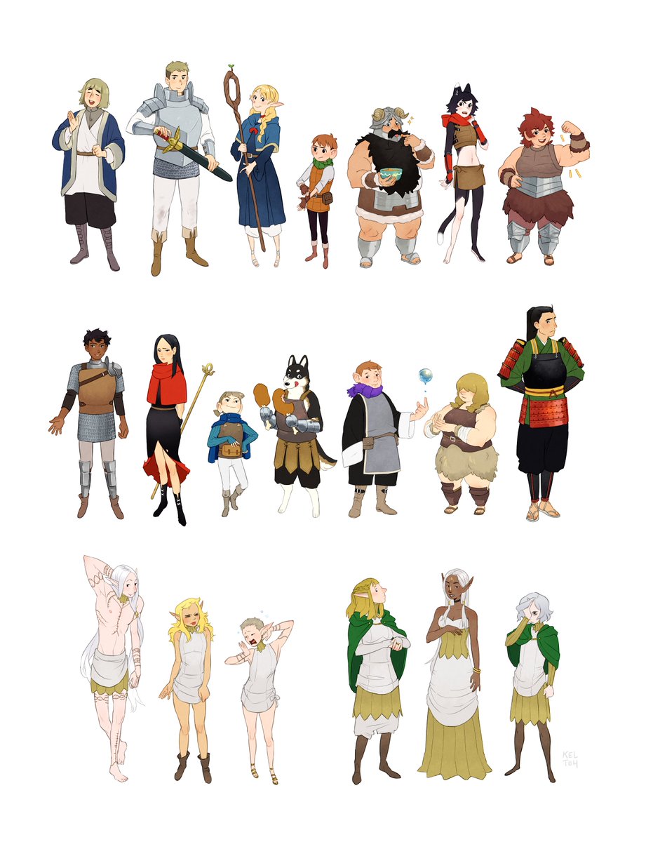 ファリントーデン ,ライオストーデン ,マルシル 「happy dungeon meshi day to all who celeb」|kel ...