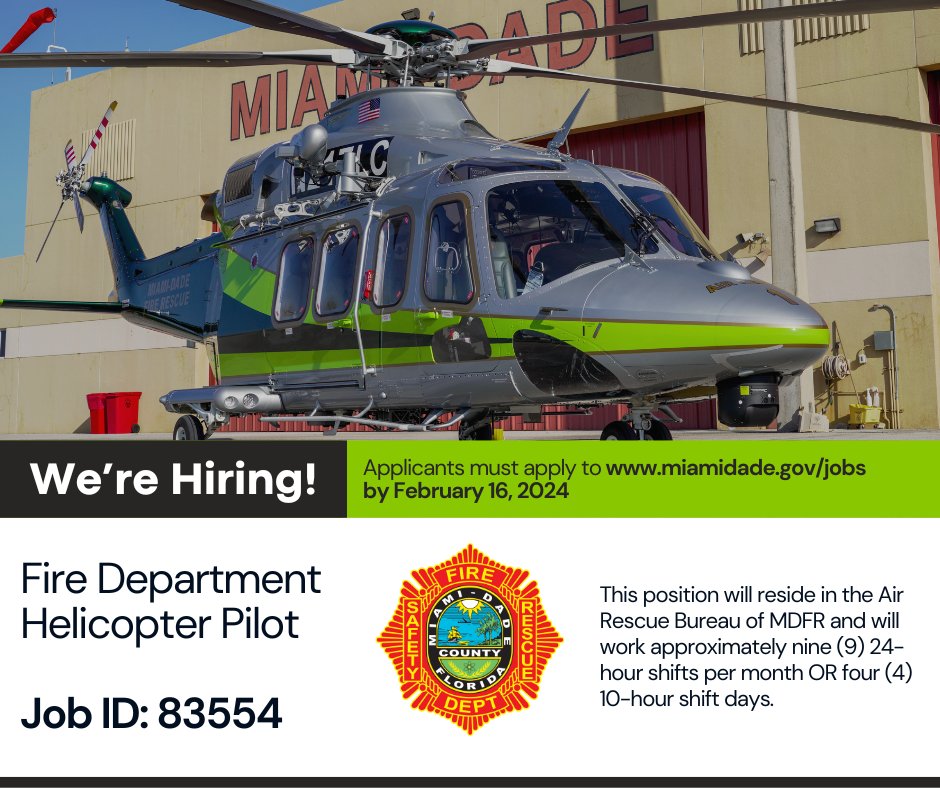 Miami Dade Fire Department Helicopter