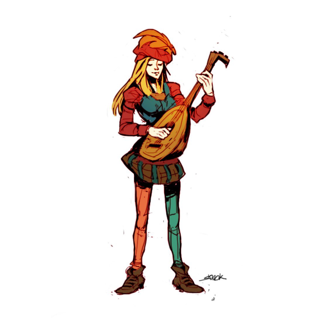 「Bard from the Witcher 3, 1h drawing」|Torokのイラスト