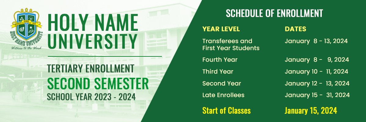 Holy Name University Logo Holy Name University College Of Arts And