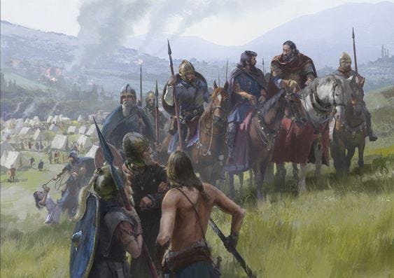 The assassination of King Urien of Rheged marked the end of the British ...