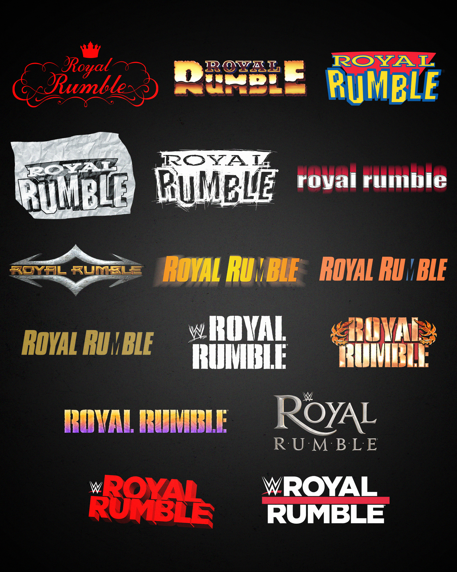 Evolucao Wwe Logotipo 2024 What's Your Favorite WrestleMania Logo?