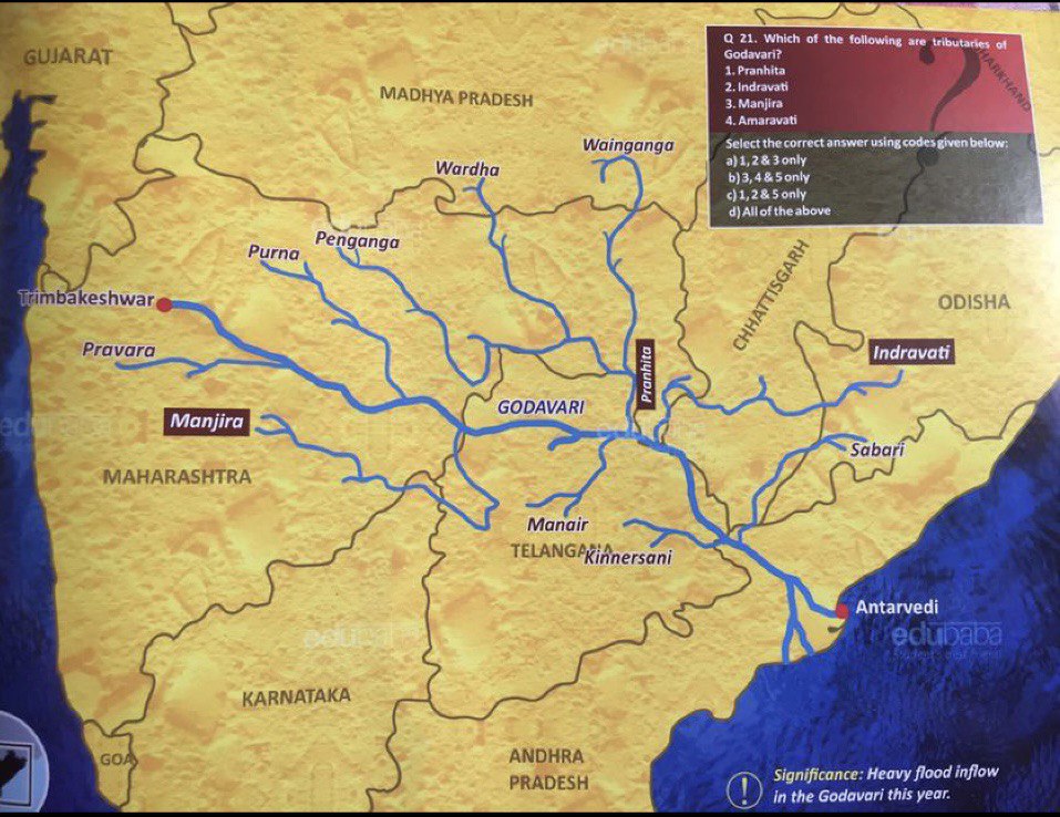 Godavari River On Map