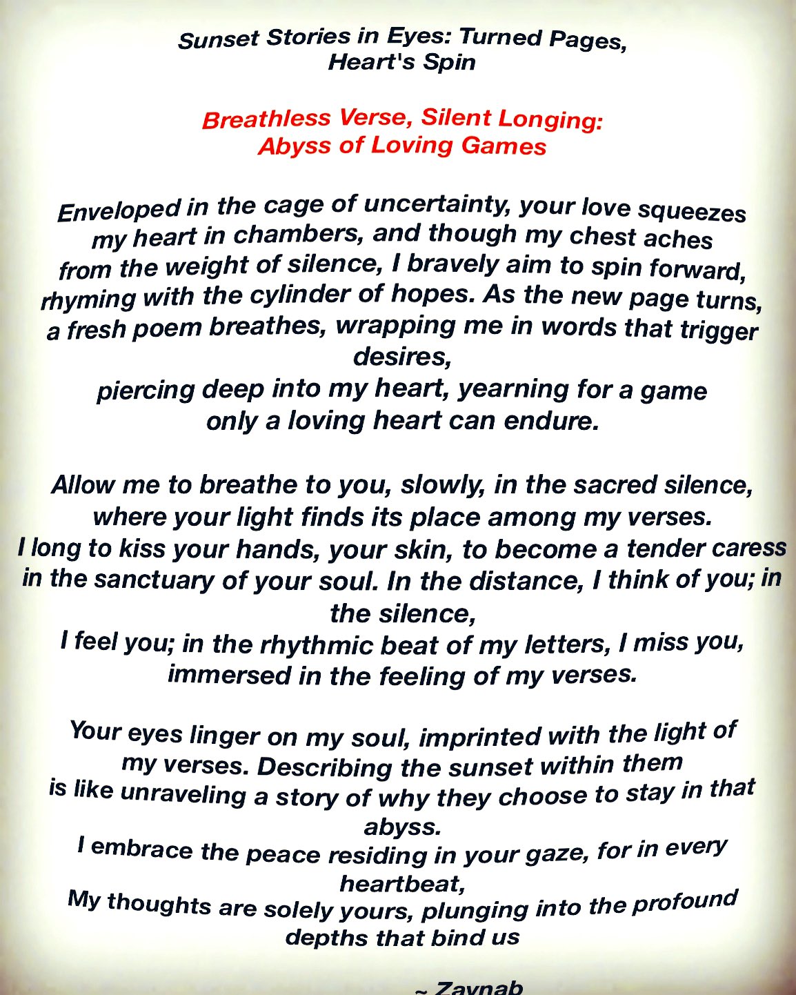 Breathless For Him Romantic Poems