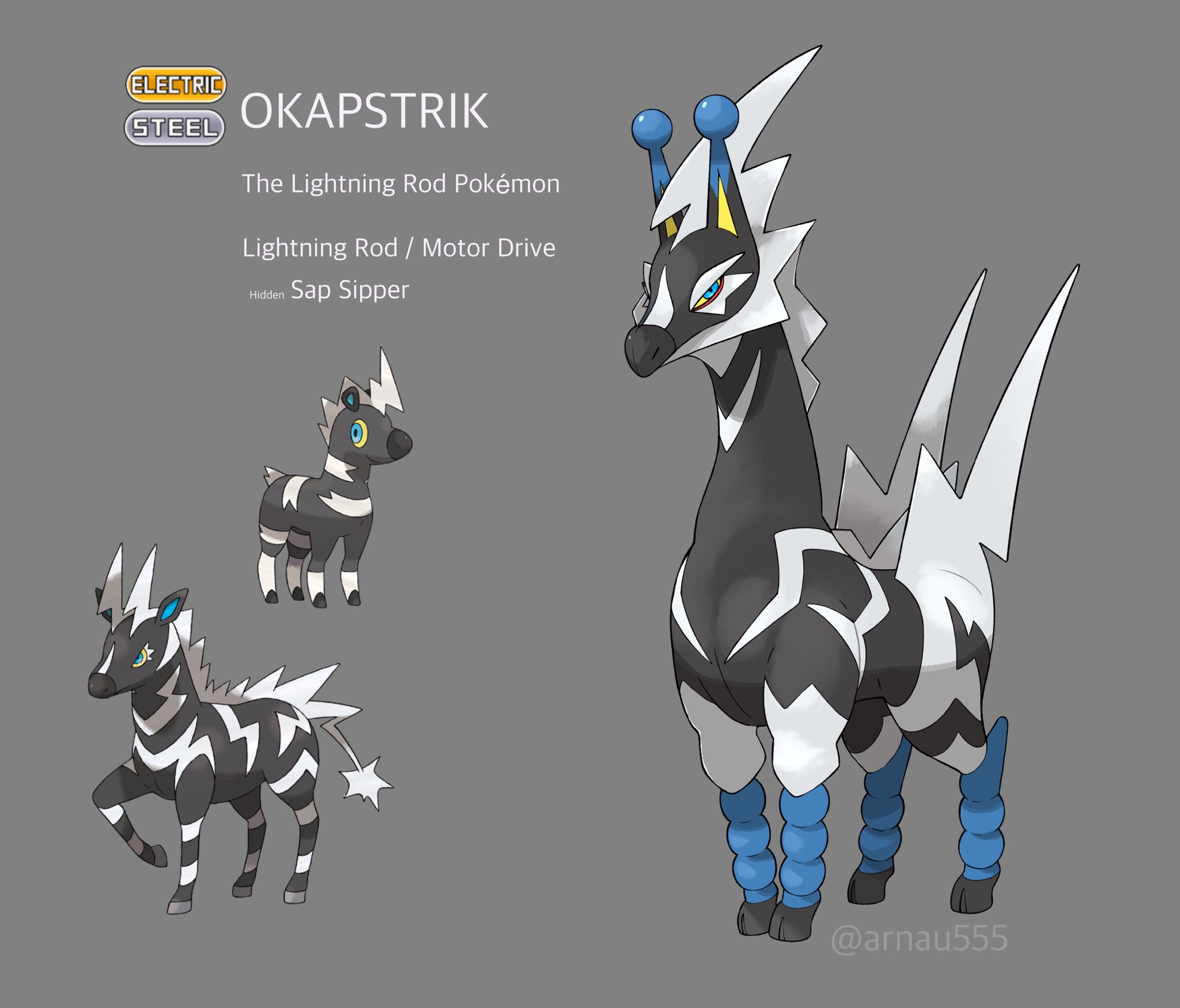 Pokemon Zebstrika Evolution