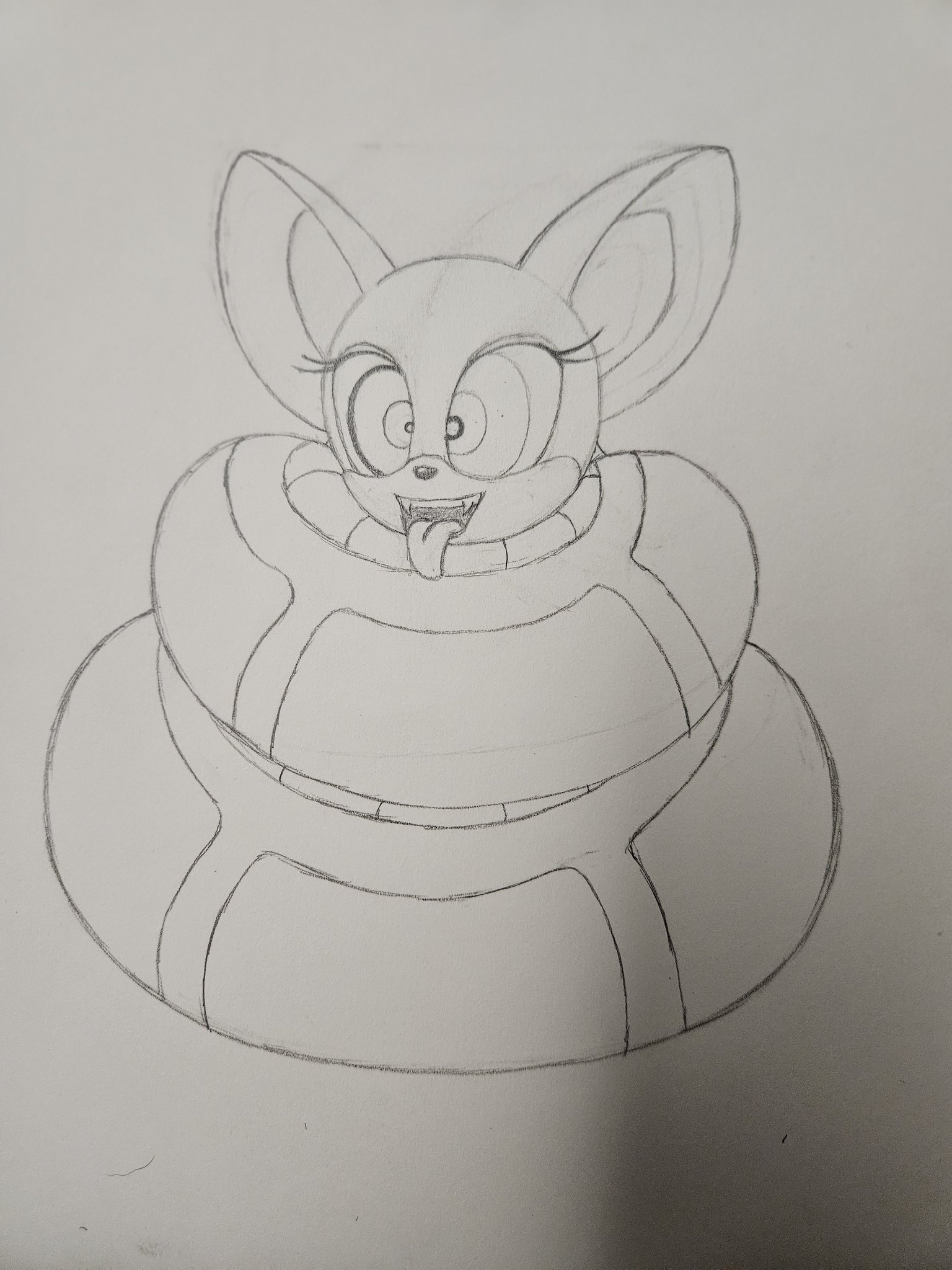 Rouge The Bat Belly Expansion Rouge The Bat Weight Gain (Colors) By