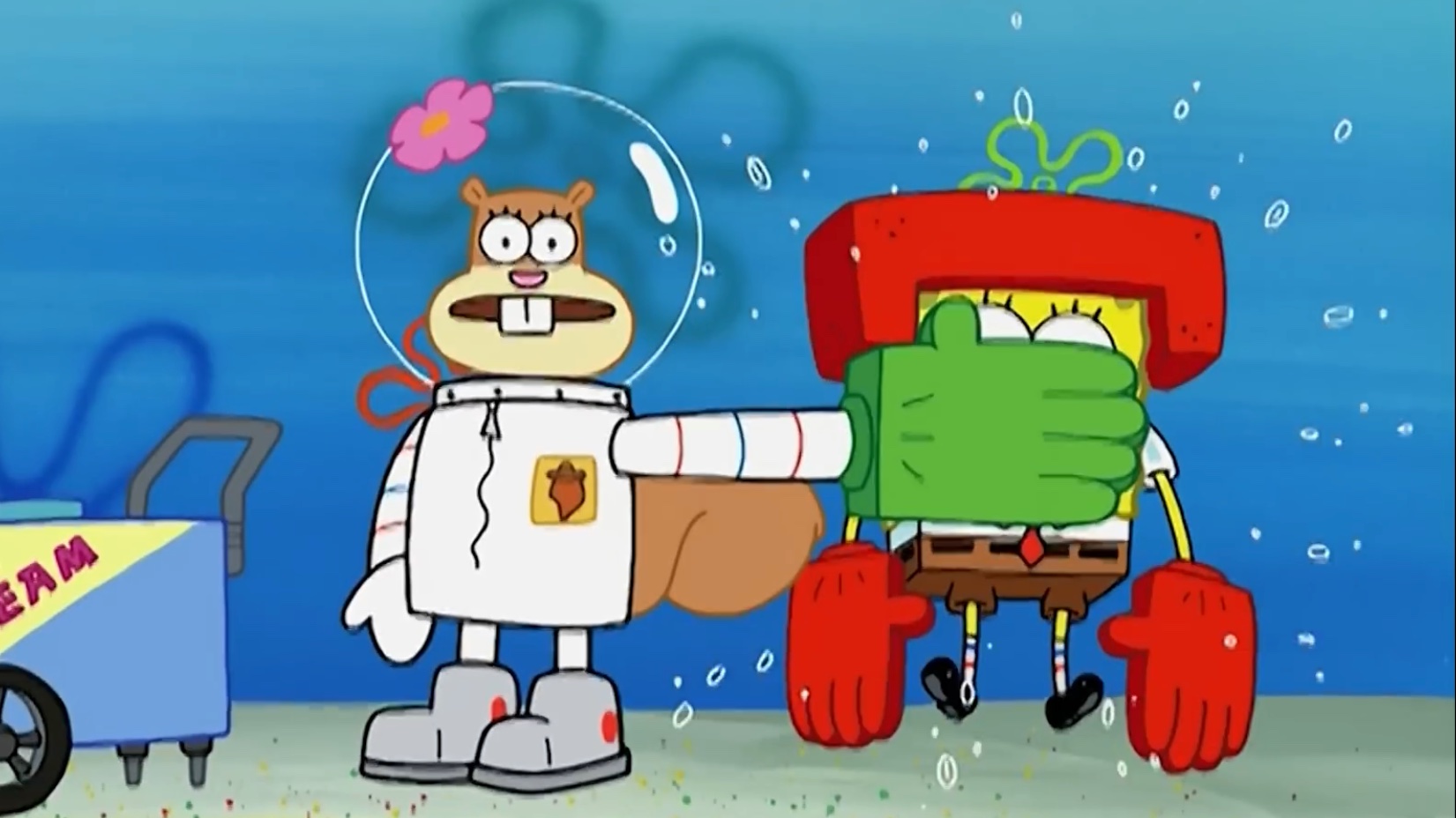 Sandy Di Spongebob Karate Putting Together The Ultimate Bikini Bottom