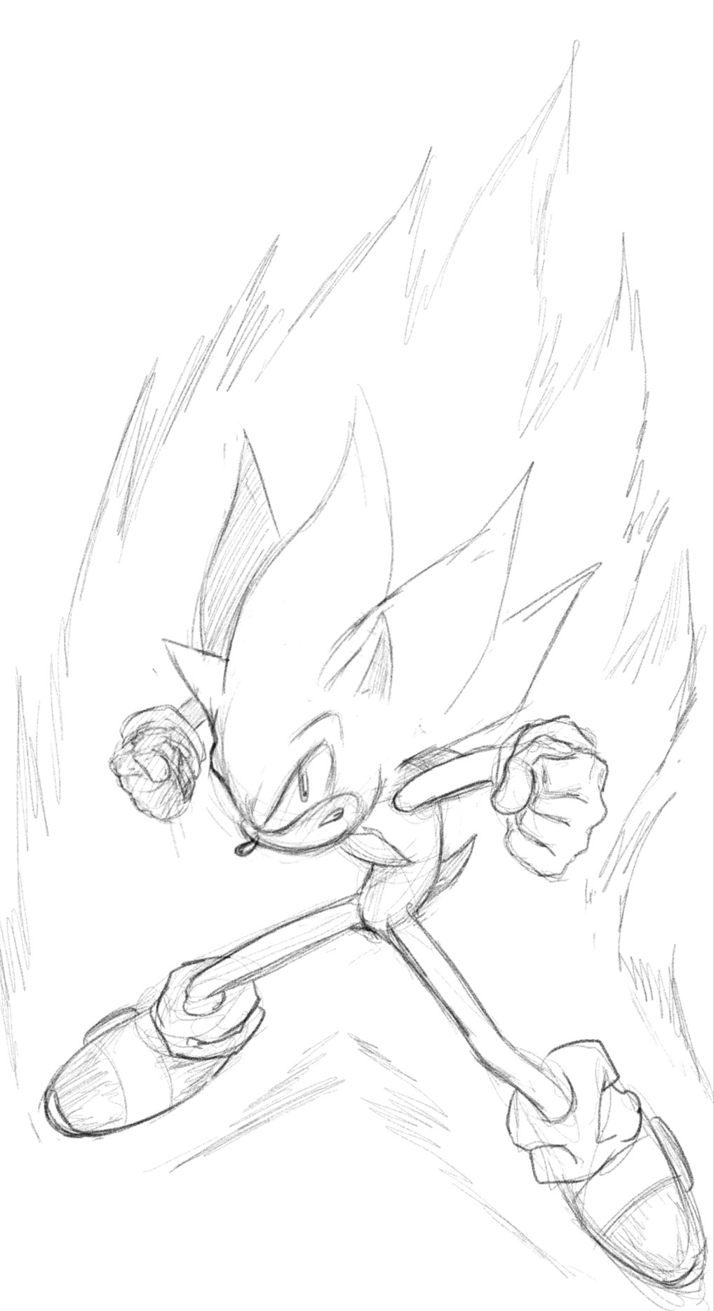 Super Sonic Drawings In Pencil