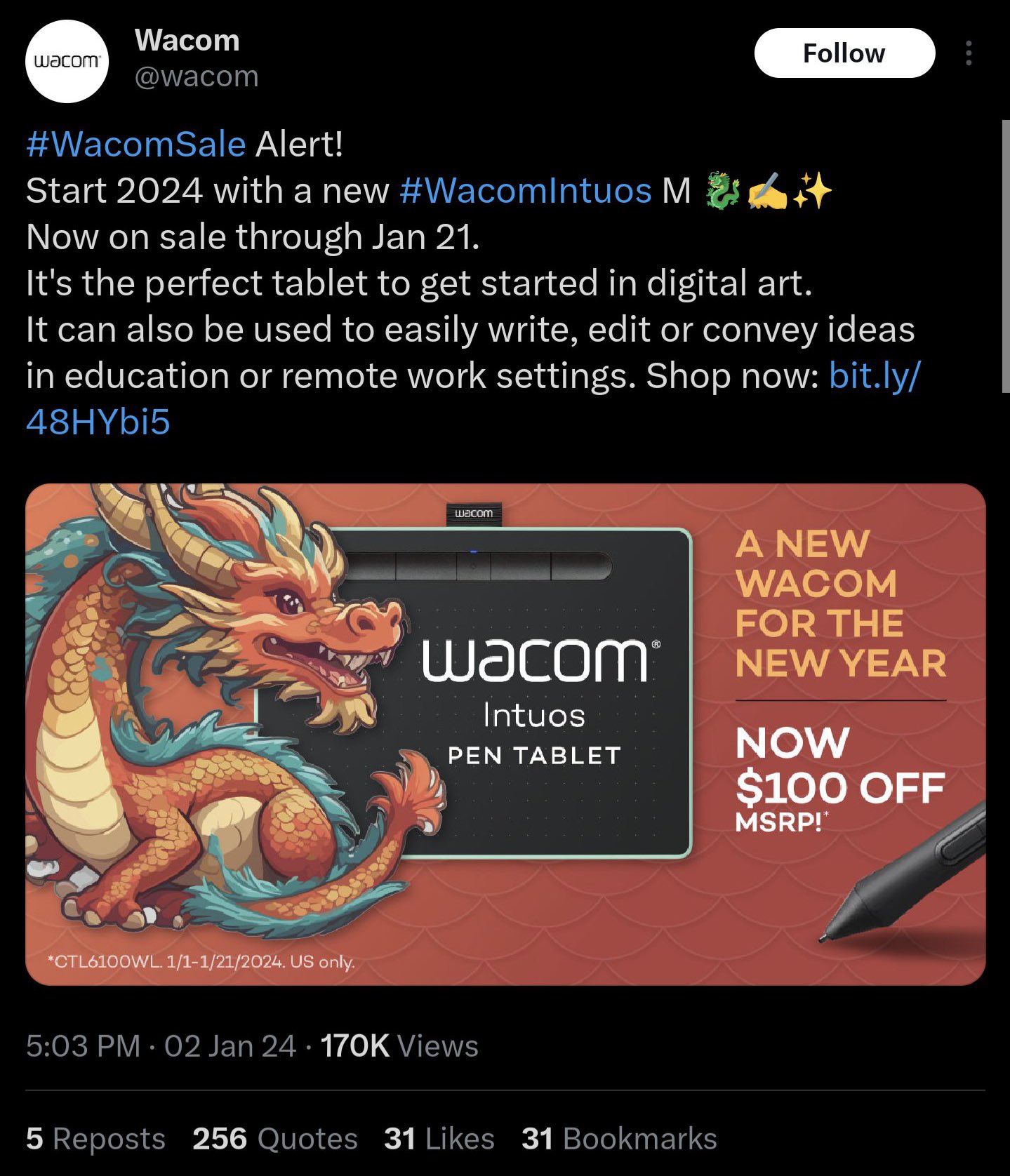 Cwacom Quotes Wacom One Creative Pen Display