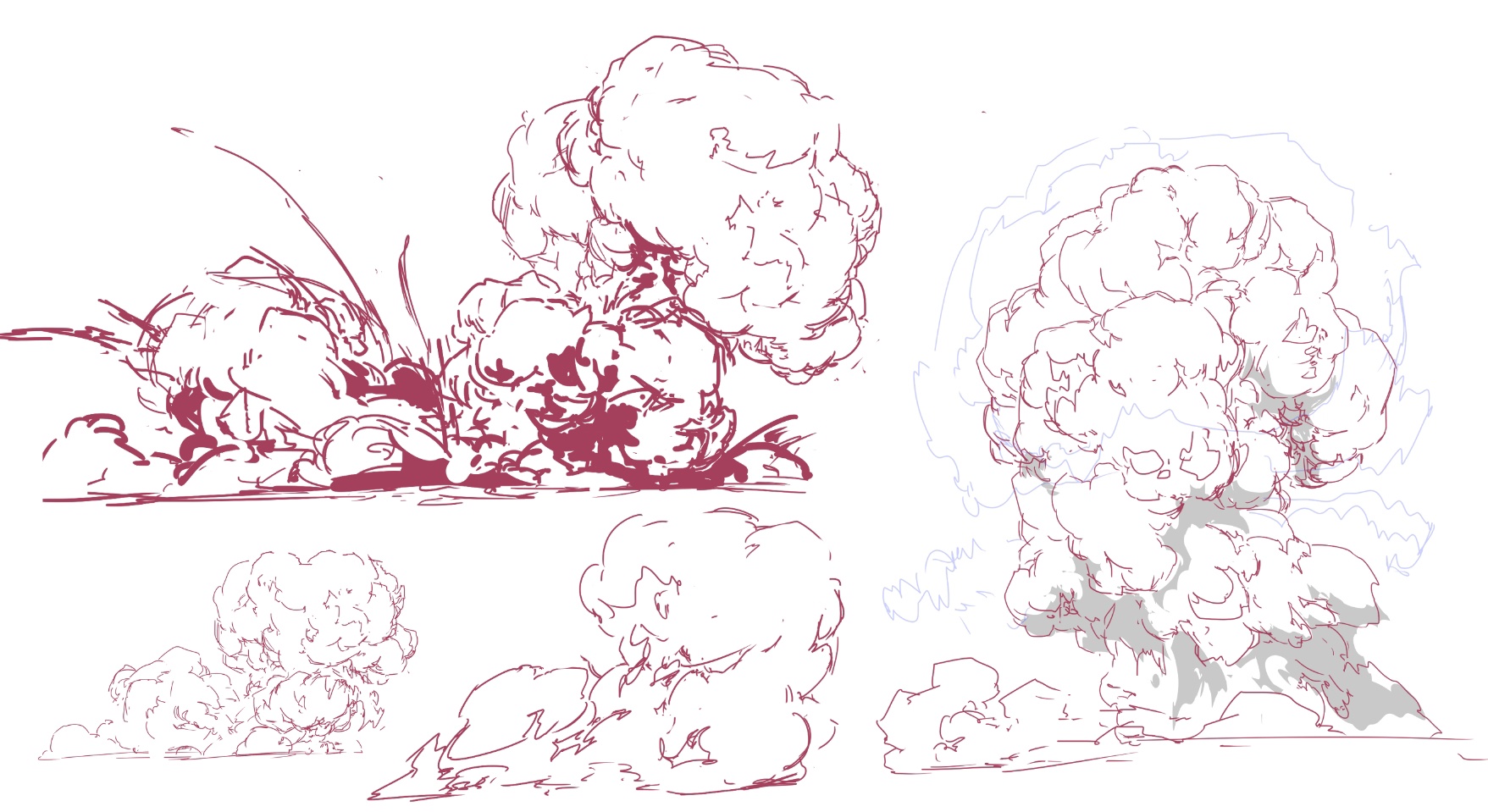 Explosion Drawing Reference Two Explosion Illustrations,