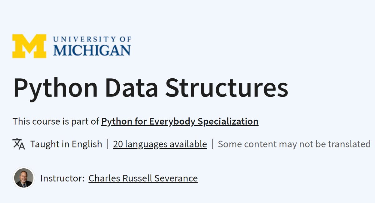 University Of Michigan Is Offering Free Courses 🔥 💻 Computer Science 🐍