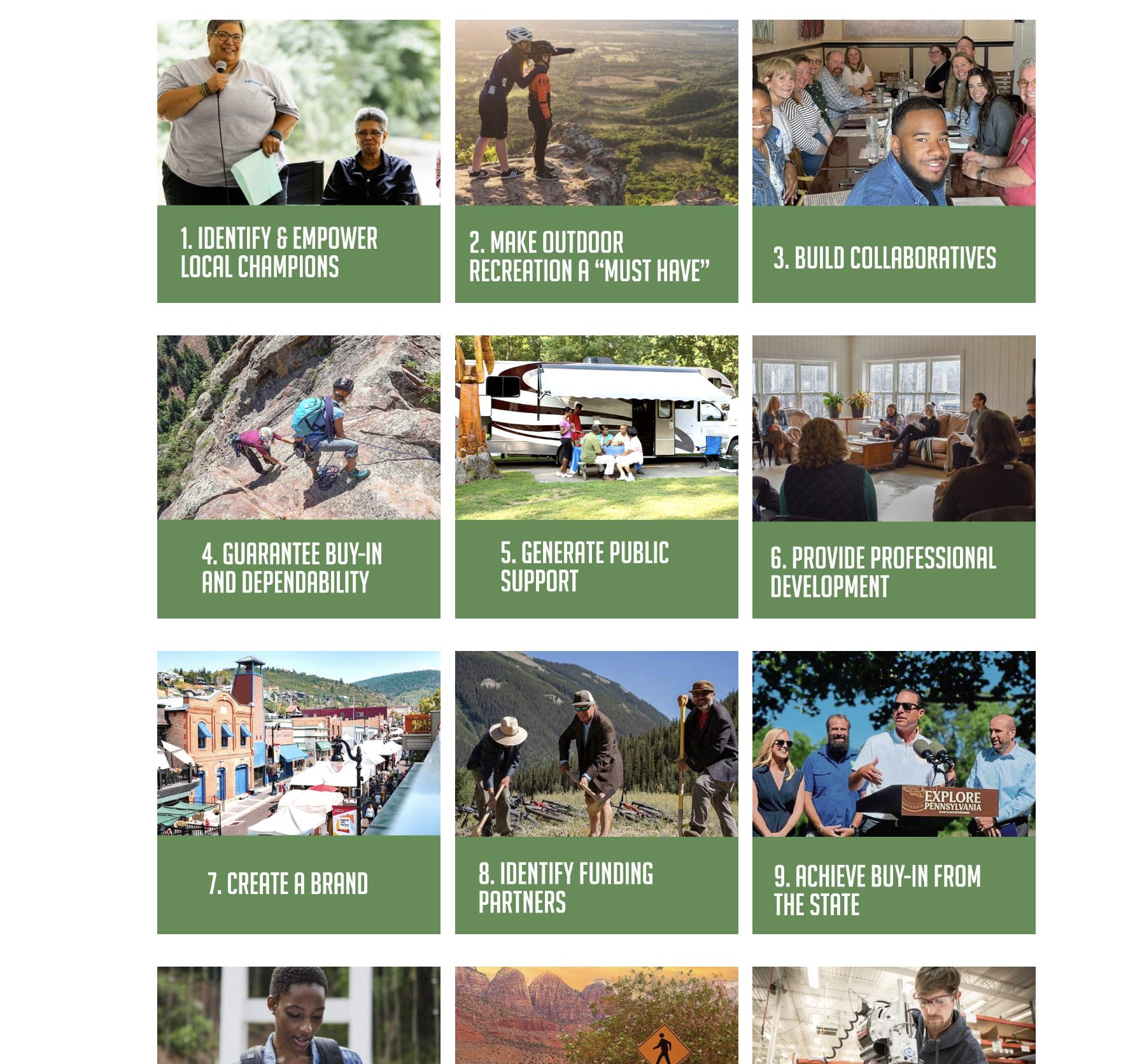 Outdoor Activities Collage Collage. Young Women, Men, Kids Spending