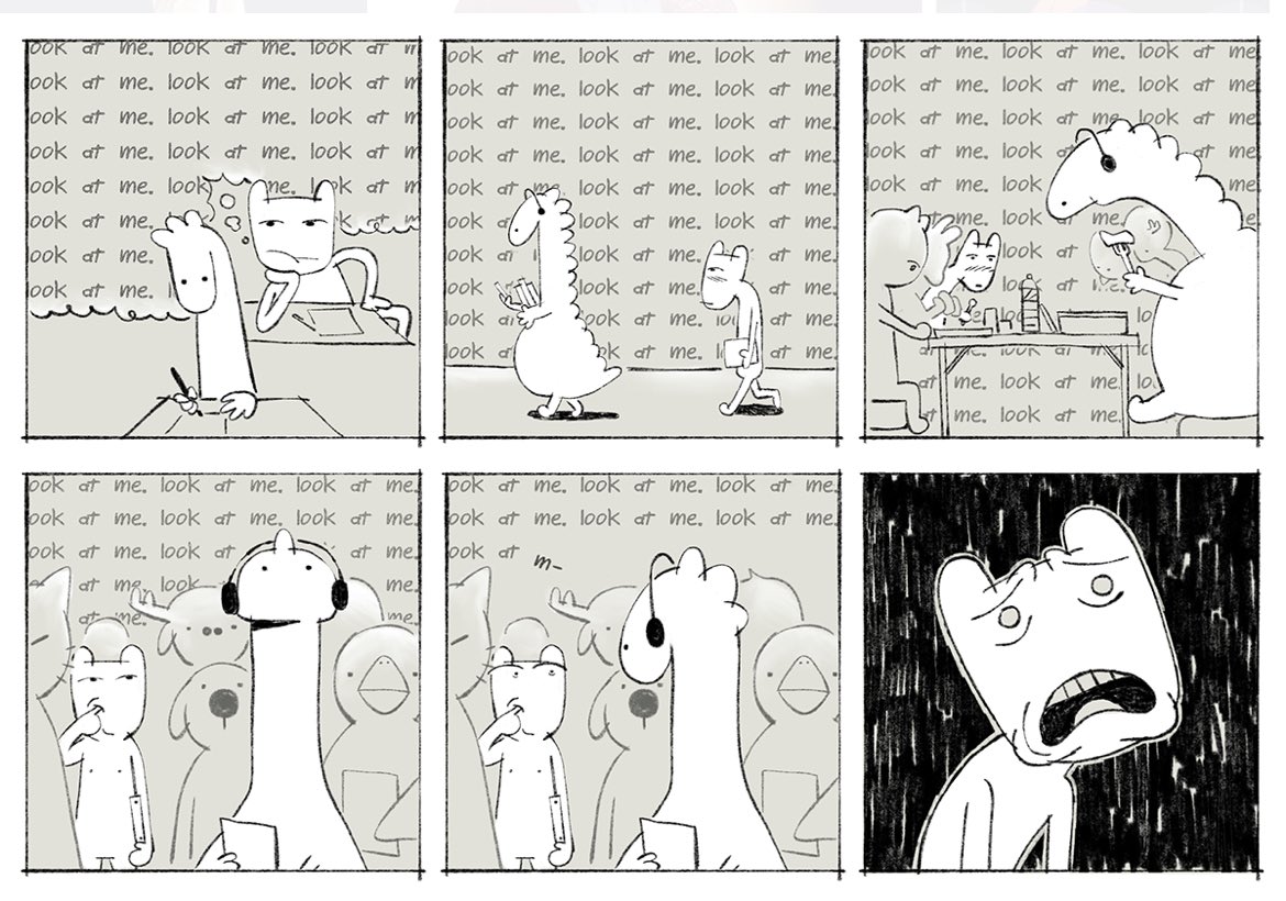 「look at me」elizabeth thach - LOOKING FOR WORK!!の漫画