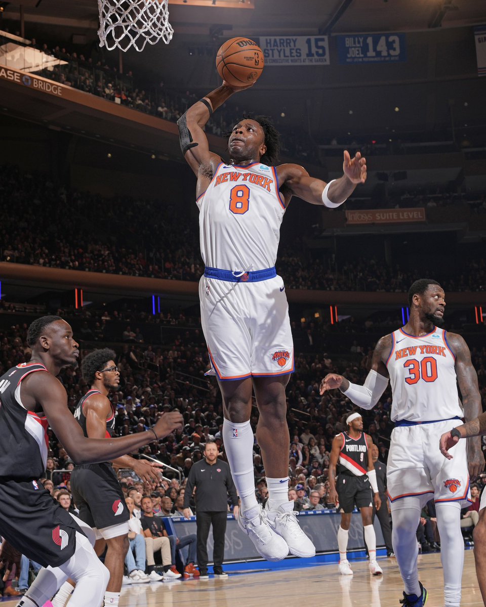 OG Anunoby with his best game in New York 23 PTS 4 REB 9-12 FG 5-0 with ...