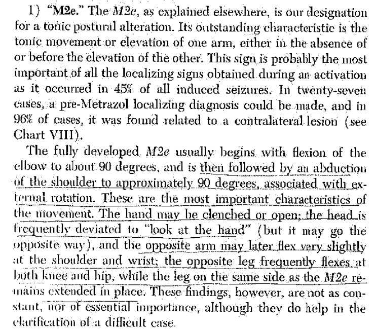 SEIZURE SEMIOLOGY #TWEETORIAL #Epilepsy #Seizure #NeuroX 🧵1. What is the M2e sign? The M2e sign ...