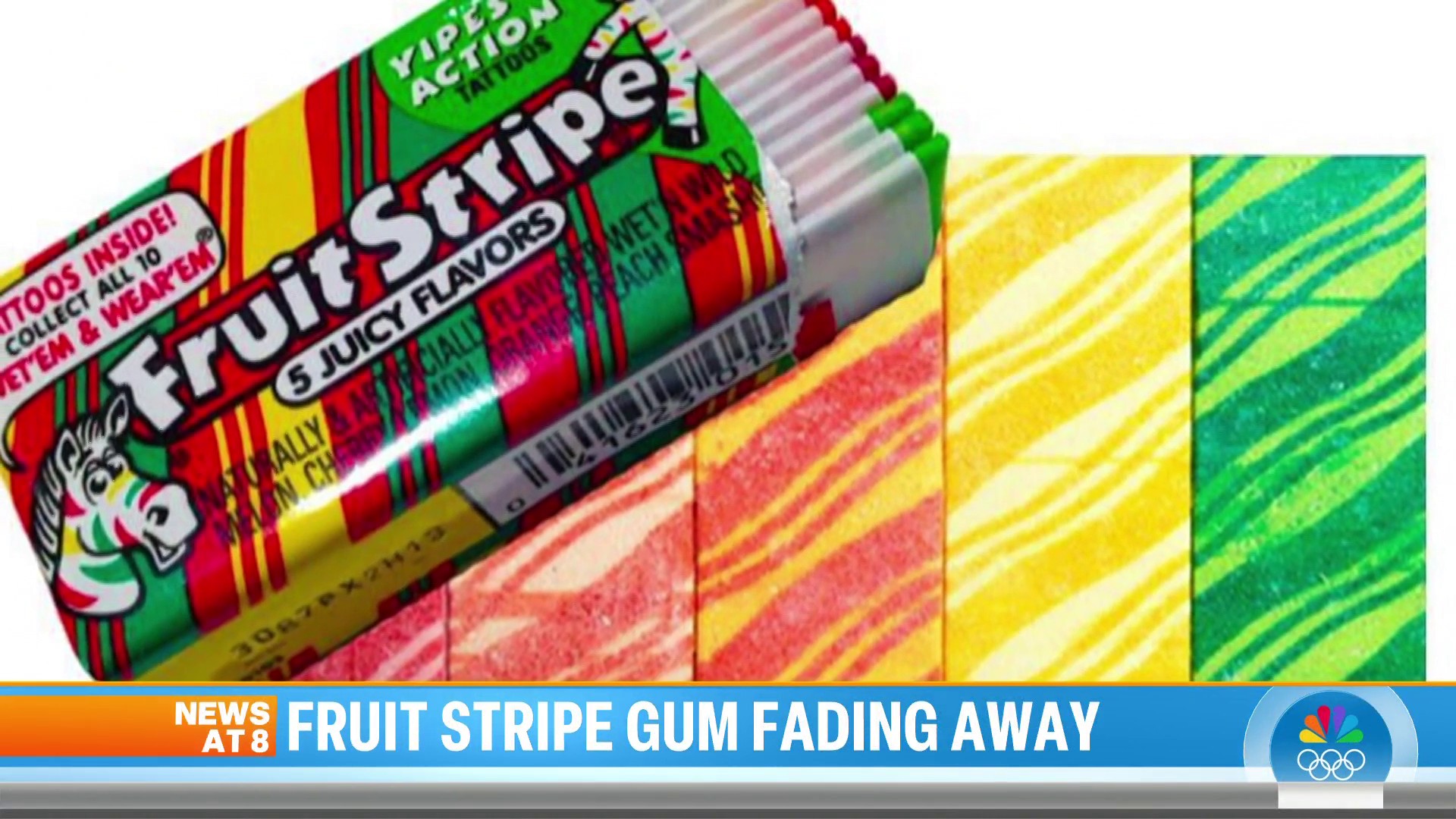 Wallpaper Fruit Stripe Gum