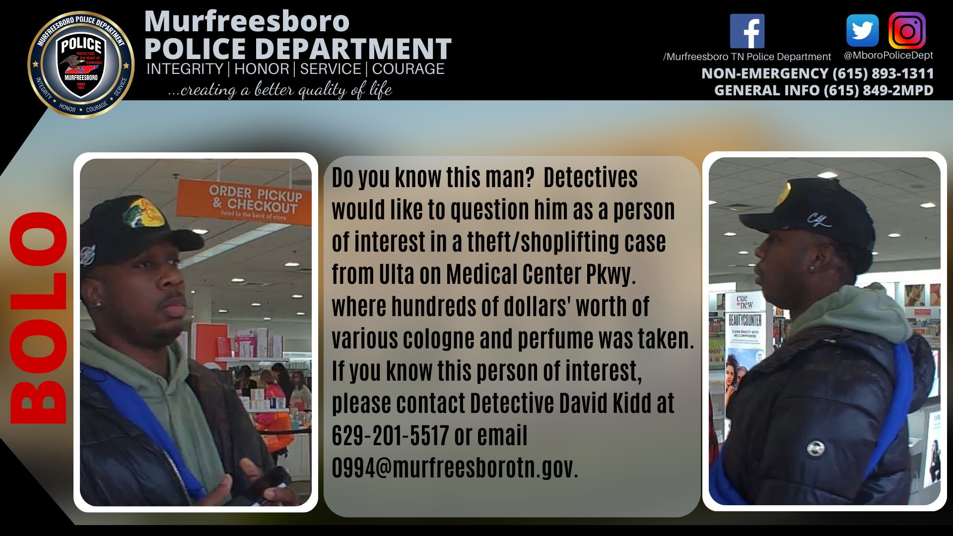 Murfreesboro Police Department Address Murfreesboro Police Promotes