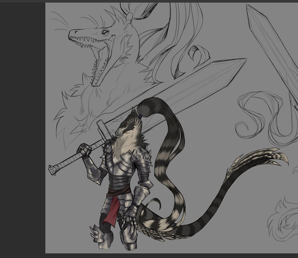 「knight raptor?! 」|J H I N 🫀のイラスト