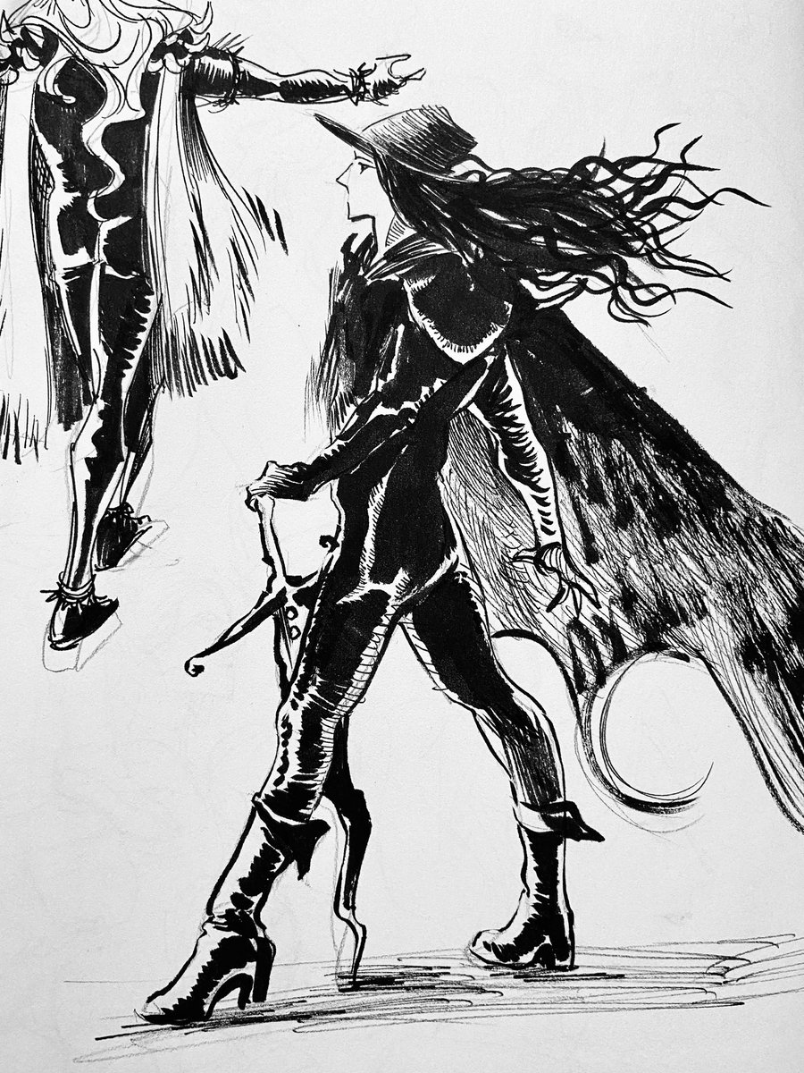 「sketched some vampires while flipping through the vampire hu」CXの漫画