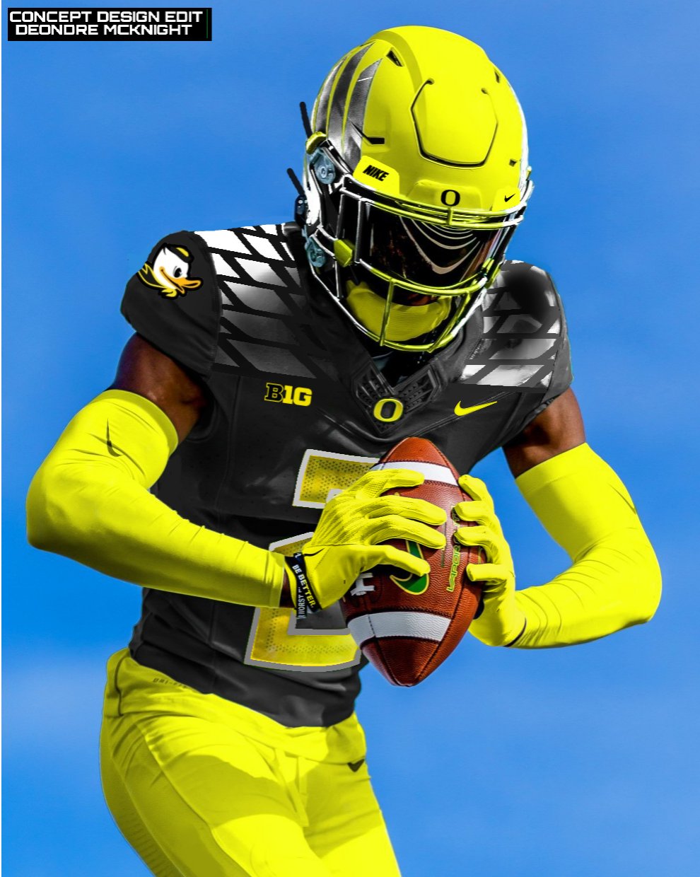 Oregon Ducks Football Uniforms Yellow