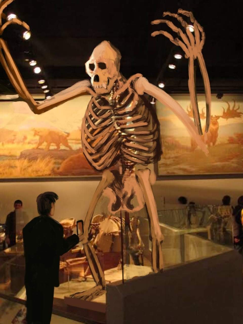 Gigantopithecus Skeleton Stygimoloch Skeleton (Dino Excavation Kit By