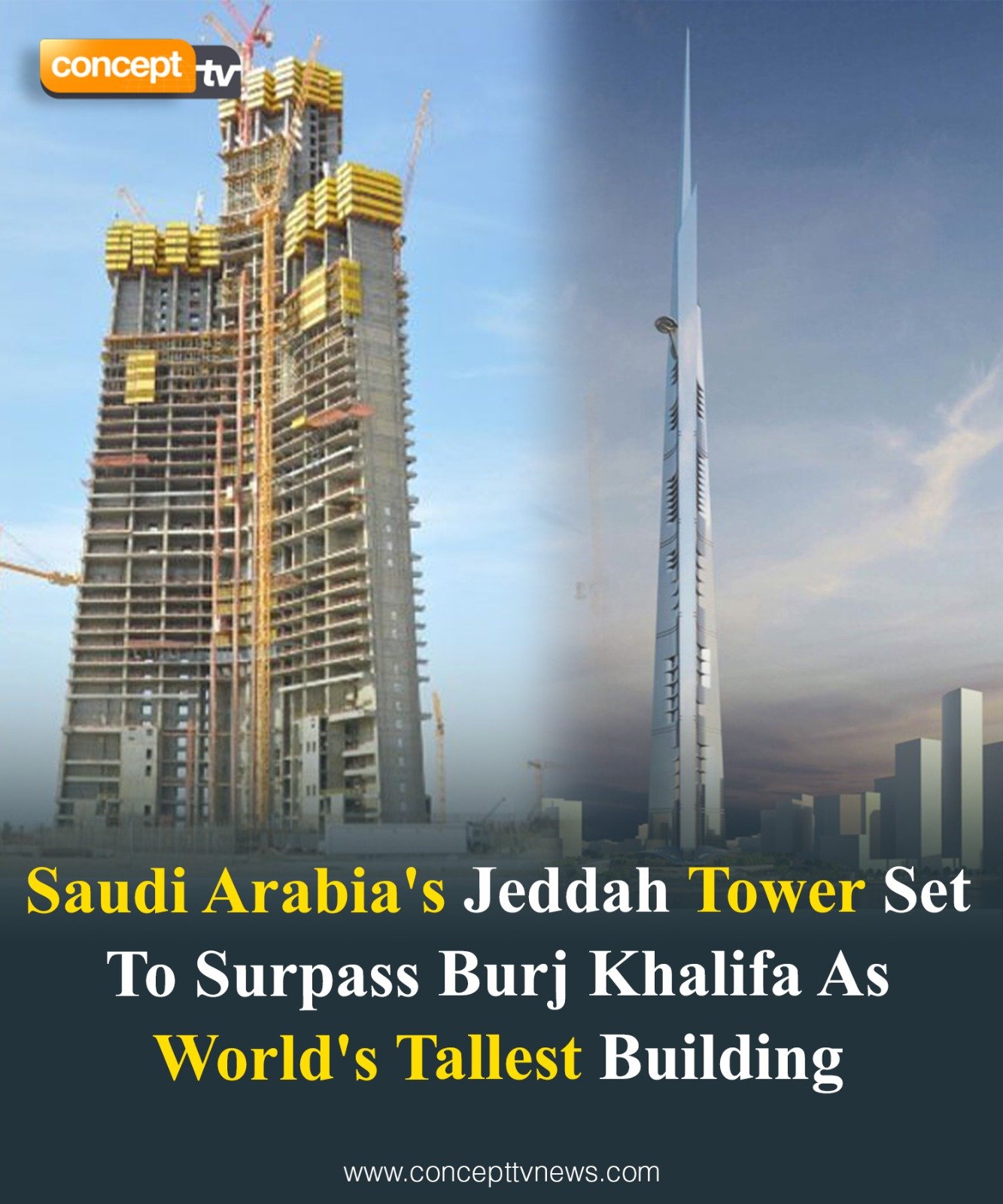 Kingdom Tower Construction Jeddah Tower | Langan Portfolio