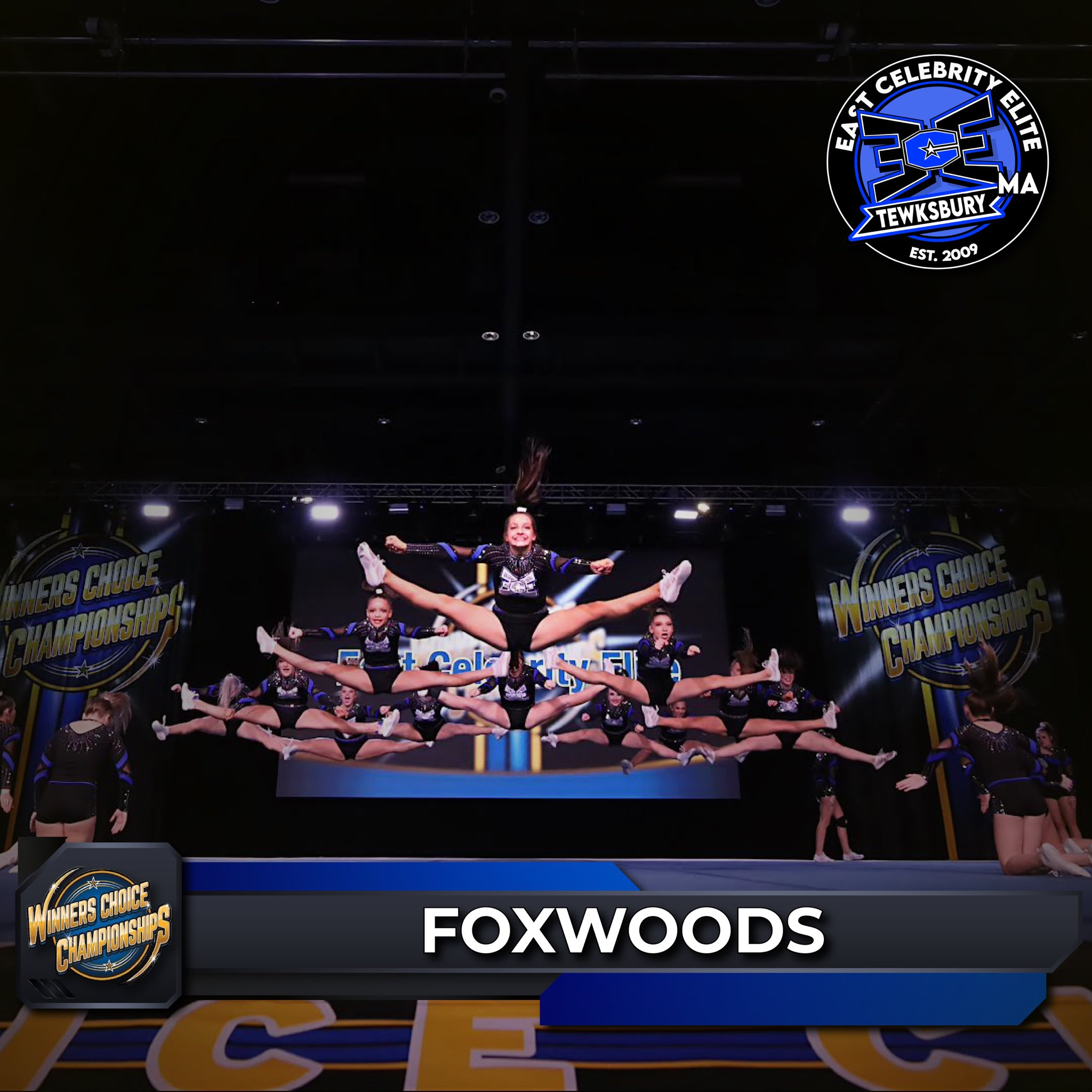 East Celebrity Elite Logo East Celebrity Elite Cheer Gym 3 Pond Park