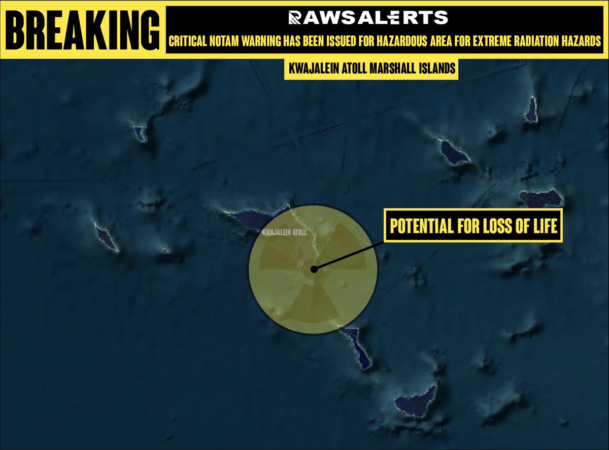 Se emitió una Advertencia NOTAM Crítica para el Atolón Kwajalein ...