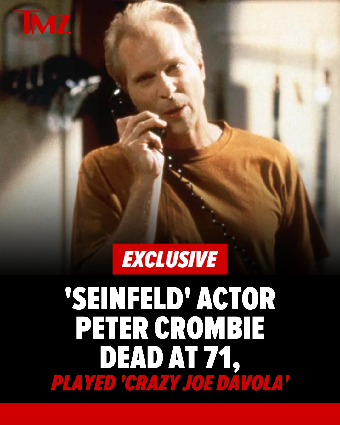 Peter Crombie Actor Peter Crombie, 'Seinfeld' Actor Who Played 'Crazy'