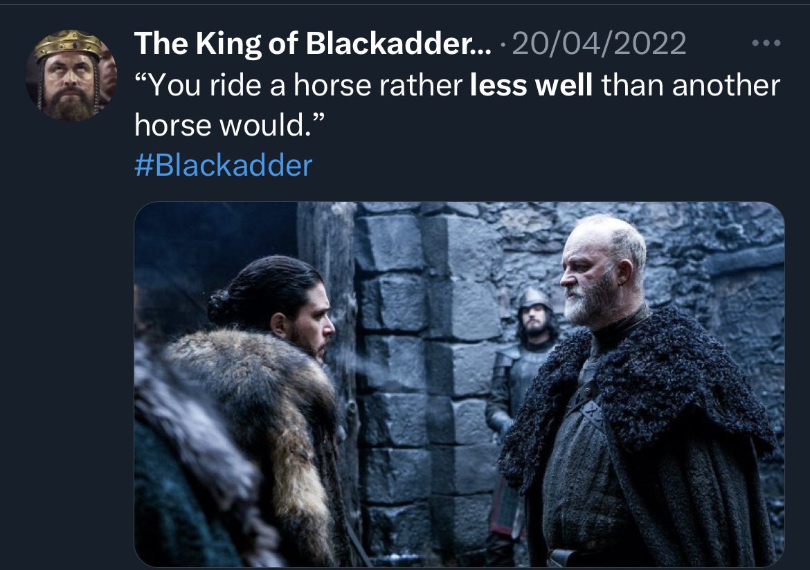 Funny Blackadder Memes Lol #textfail #blackadder #quotes Greeting Card