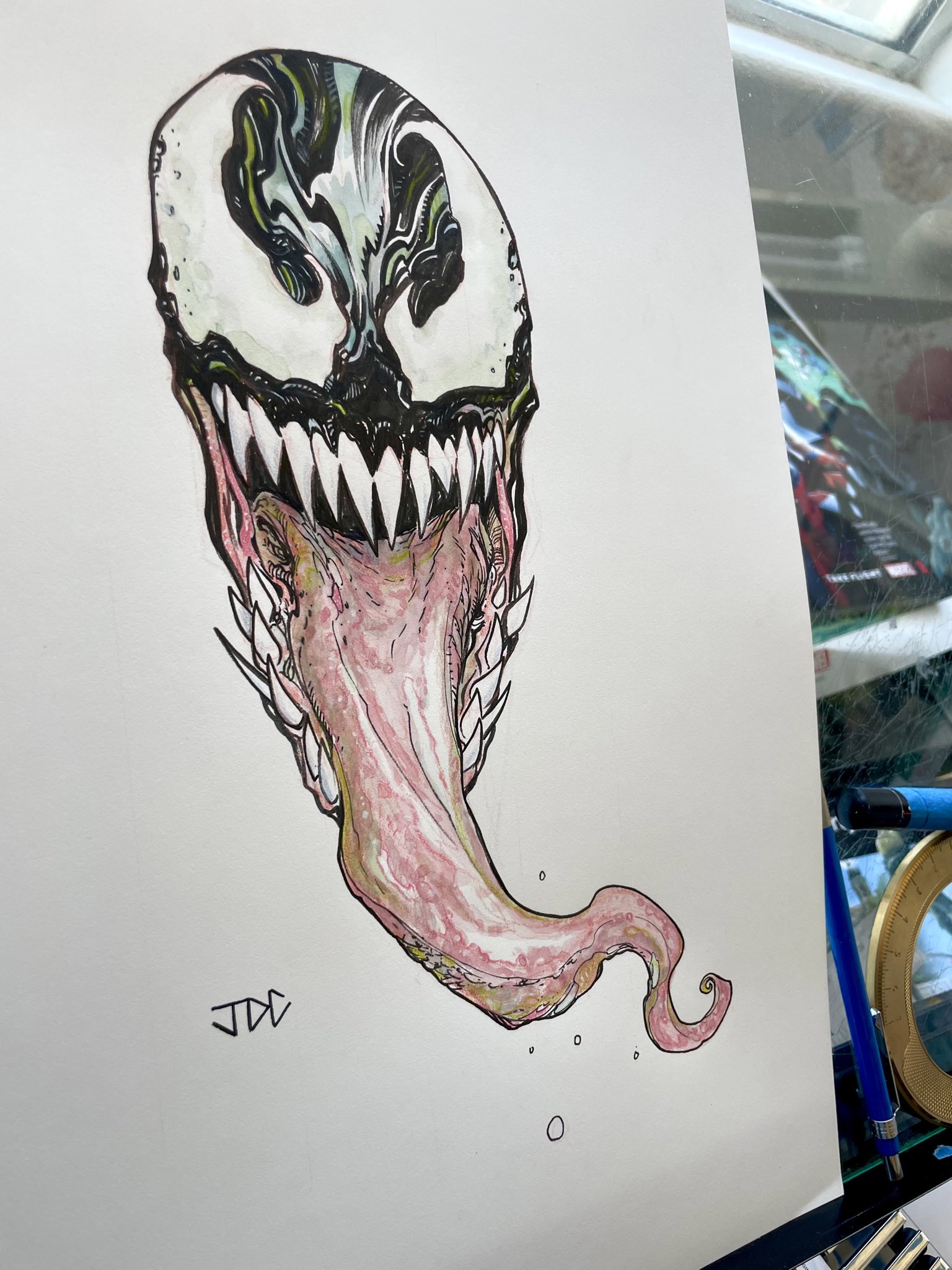 Venom Head Drawings